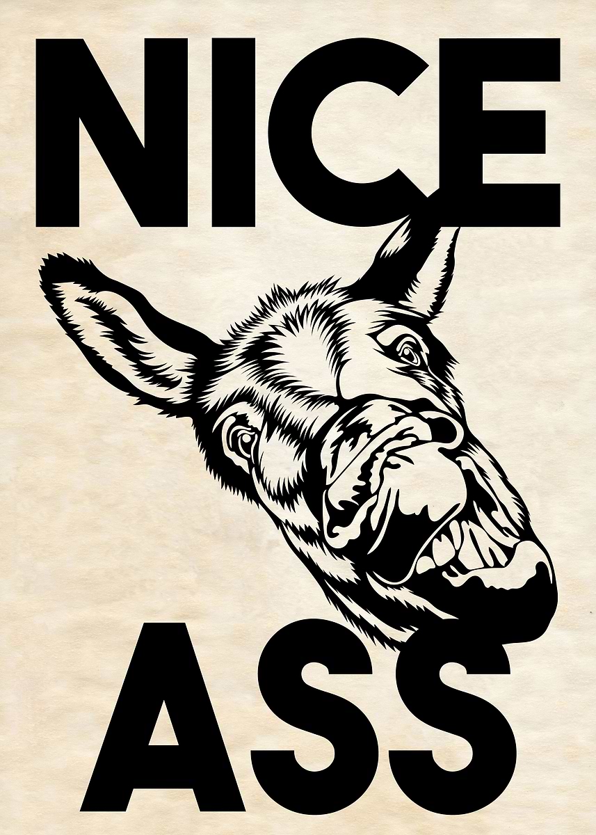 'NICE ASS 05' Poster, picture, metal print, paint by Atomic Chinook ...