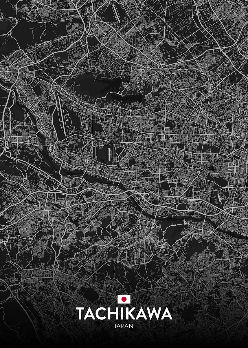 'Tachikawa JP' Poster, picture, metal print, paint by IMR Designs ...