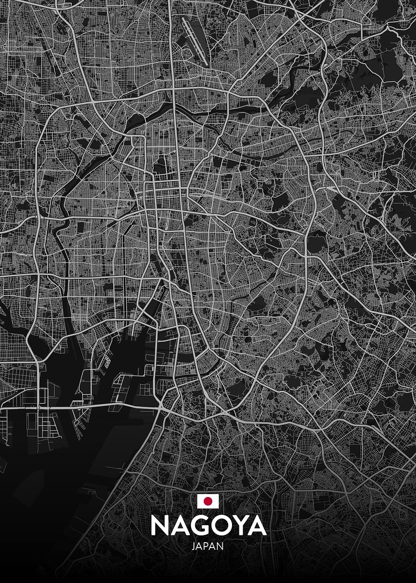 'Nagoya JP' Poster, picture, metal print, paint by IMR Designs | Displate