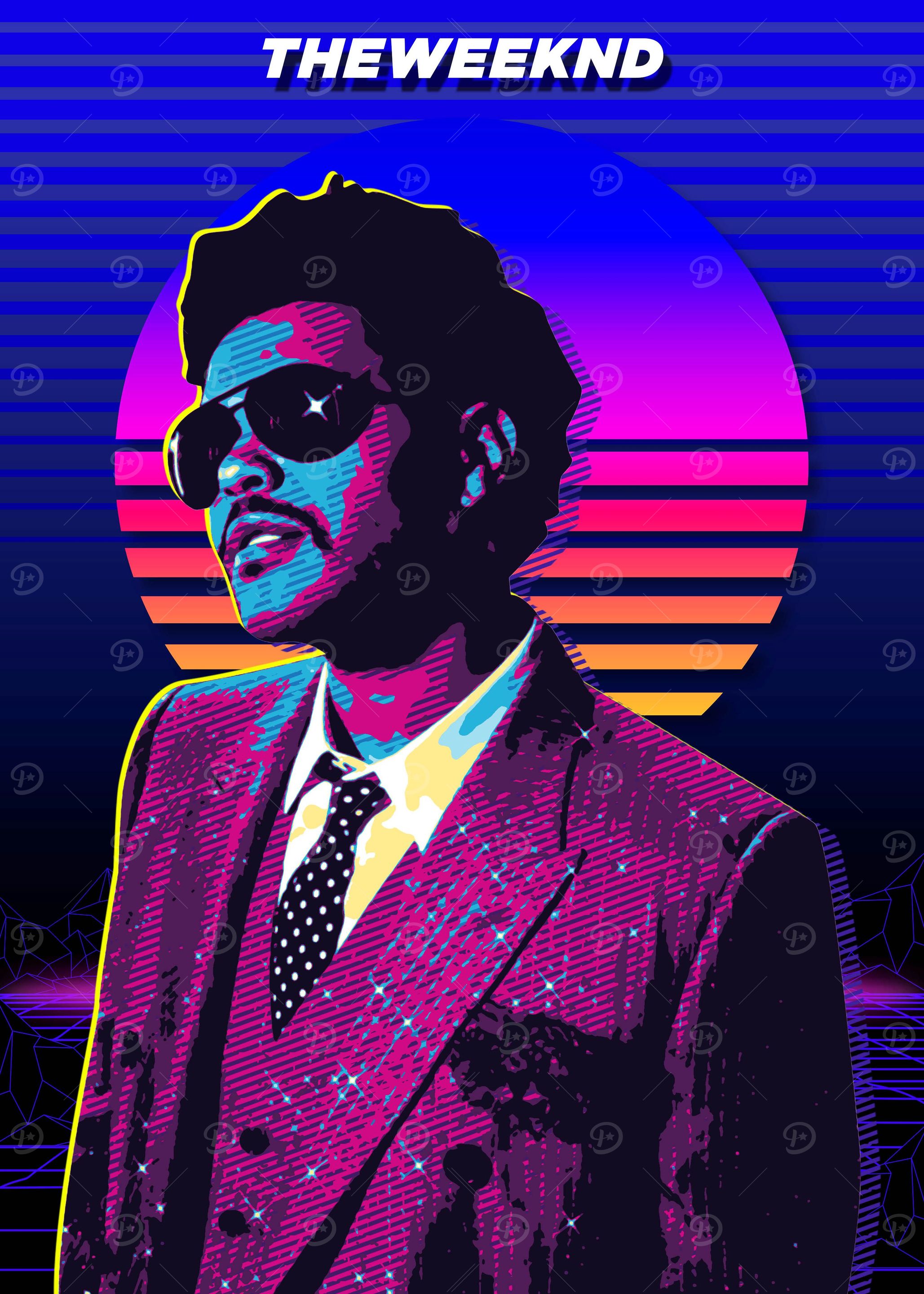 'theeweeknd' Poster, picture, metal print, paint by Top Collection ...