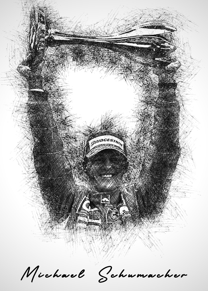 'Michael Schumacher' Poster, picture, metal print, paint by Clay ...