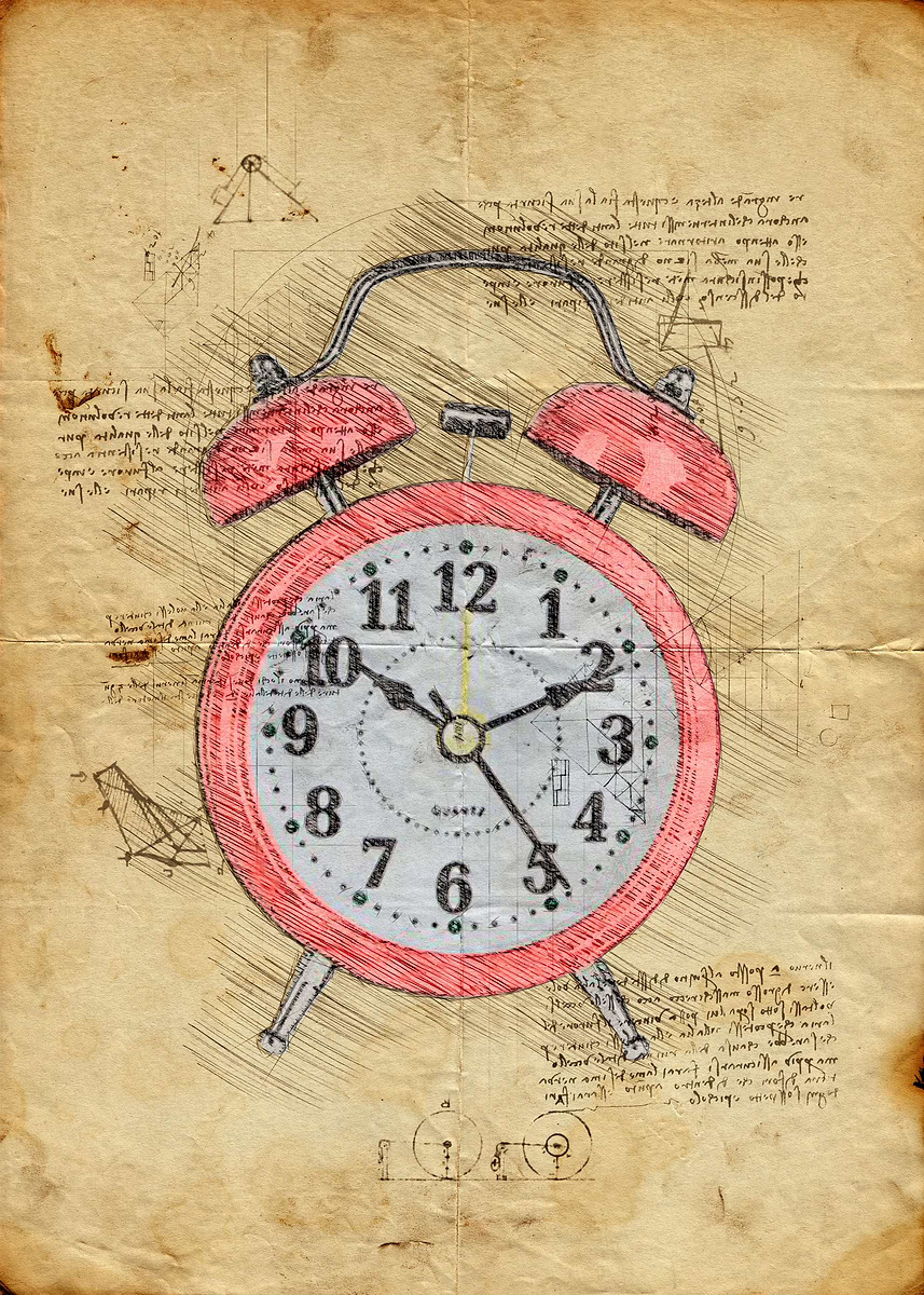 'Clock' Poster, picture, metal print, paint by Posterlicious | Displate