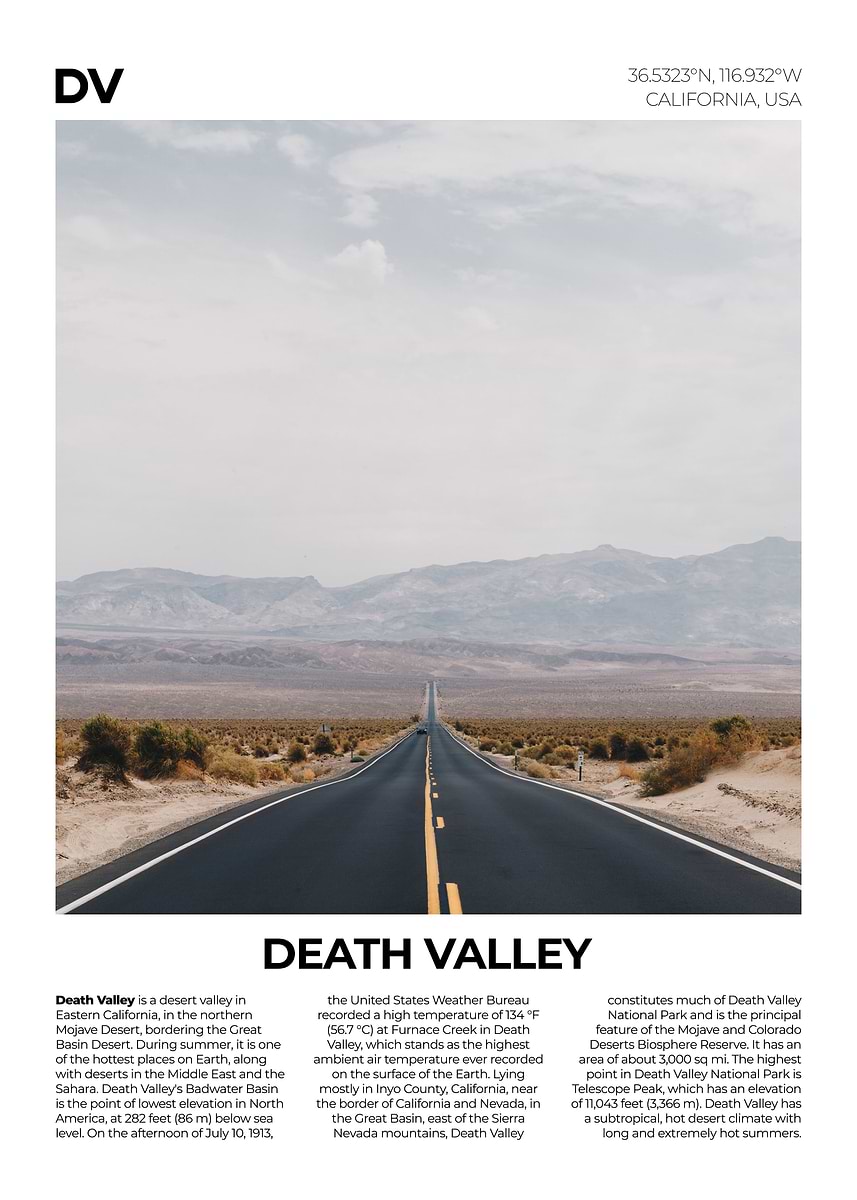 'Death Valley' Poster, picture, metal print, paint by Conceptual ...