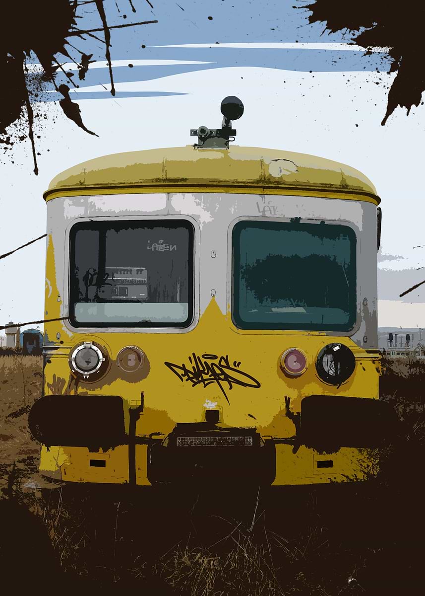 'Train Poster' Poster, picture, metal print, paint by BlackBook | Displate
