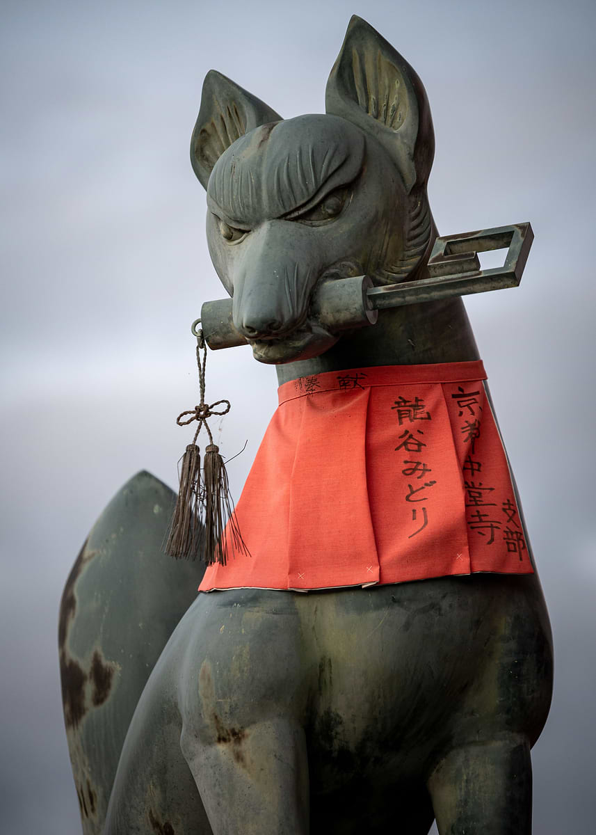'Fox Guardian' Poster, picture, metal print, paint by Azuchi Dragon ...