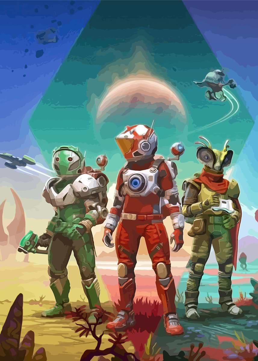 'No Mans Sky' Poster, picture, metal print, paint by allessa fabrizio ...