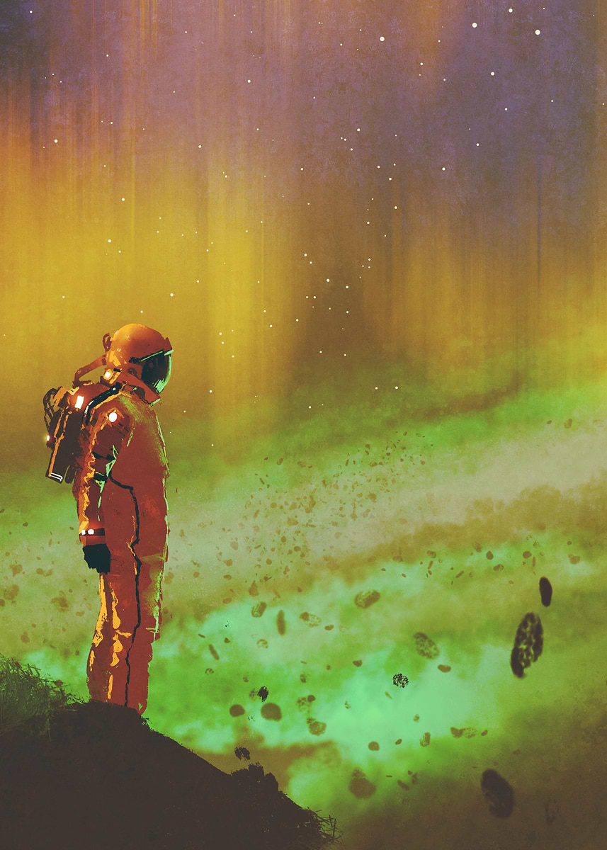 'Into the Unknown' Poster, picture, metal print, paint by Stephen ...