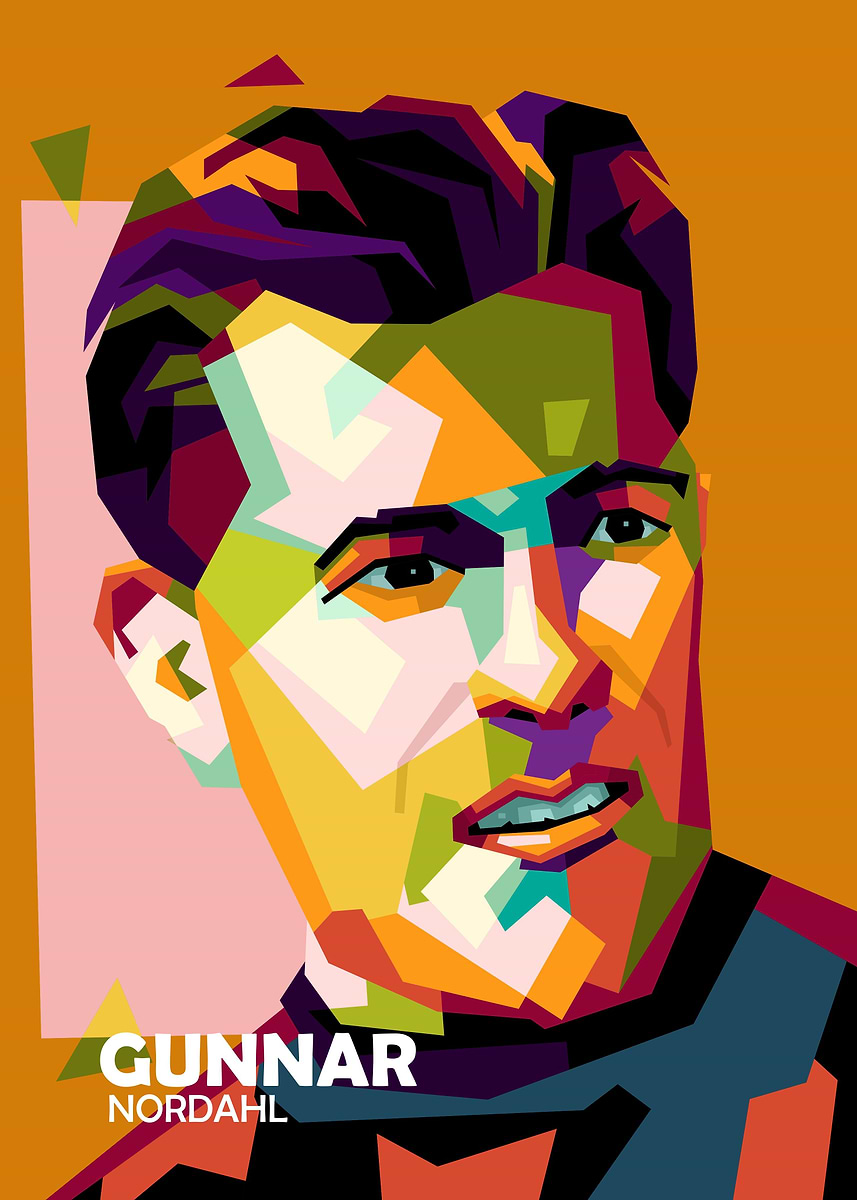 'Gunnar Nordahl WPAP ART' Poster, picture, metal print, paint by ...