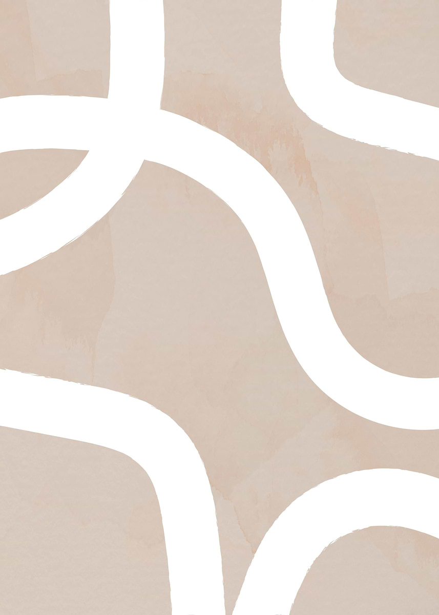 'Beige Abstract ' Poster, picture, metal print, paint by Haus and Hues ...
