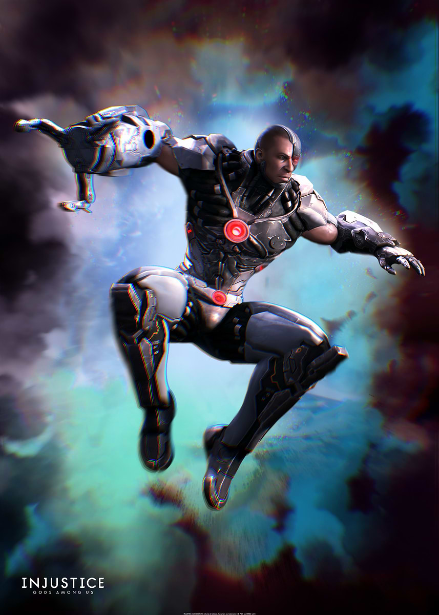 'Cyborg' Poster, picture, metal print, paint by DC Comics | Displate