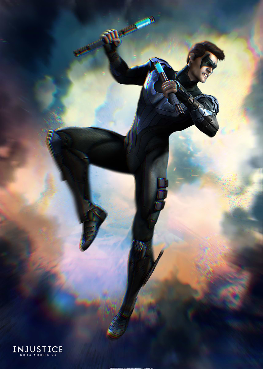 'Nightwing' Poster, picture, metal print, paint by DC Comics | Displate