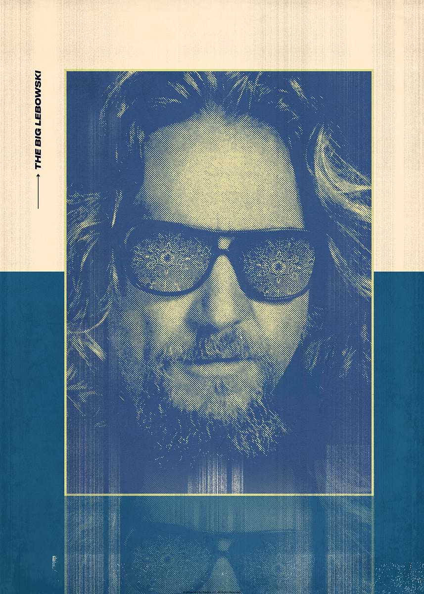 'The Dude' Poster, picture, metal print, paint by The Big Lebowski ...