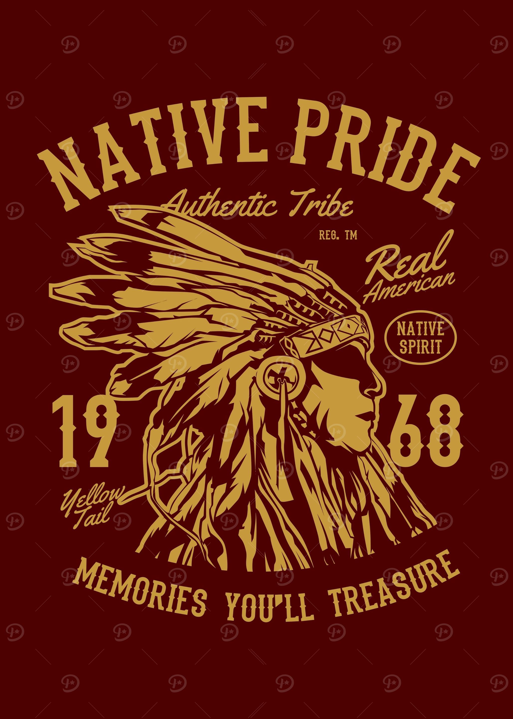 'Native American Pride' Poster, picture, metal print, paint by Artistic ...