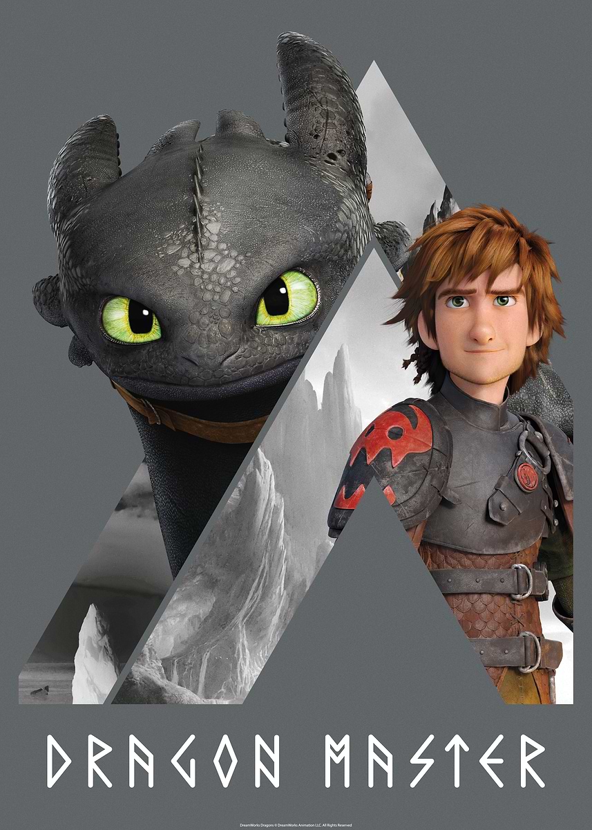 'Dragon Master' Poster, picture, metal print, paint by How To Train ...