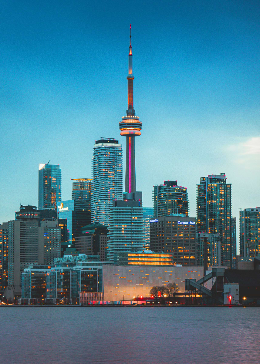 'Toronto City Canada' Poster, picture, metal print, paint by Max Ronn ...