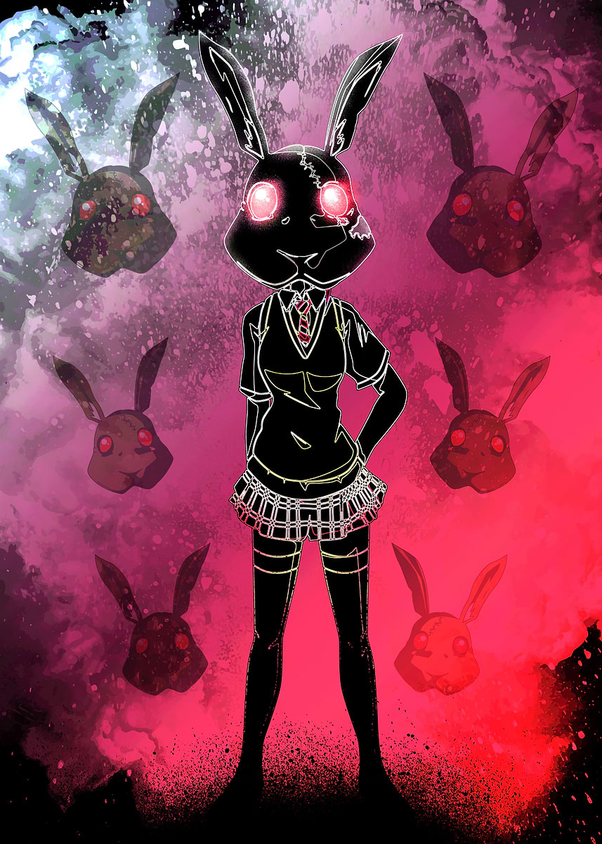 'Soul of the Rabbit Game' Poster, picture, metal print, paint by Donnie ...