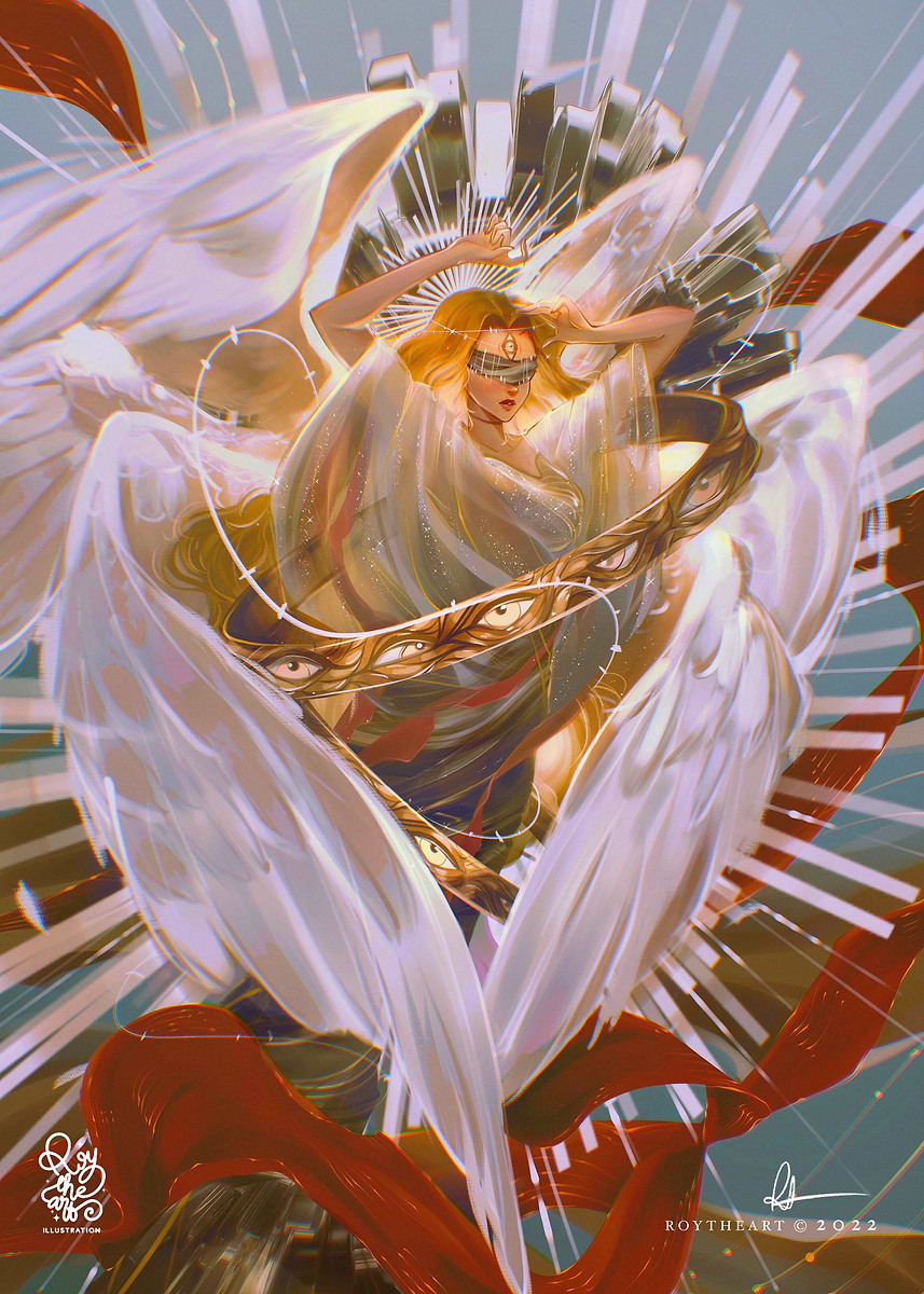 'Angel of Destiny' Poster, picture, metal print, paint by ROY THE ART ...