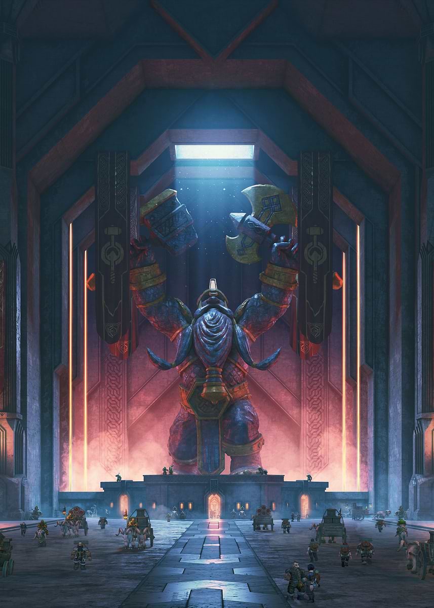 'Ironforge Center' Poster, picture, metal print, paint by dreamwalker ...