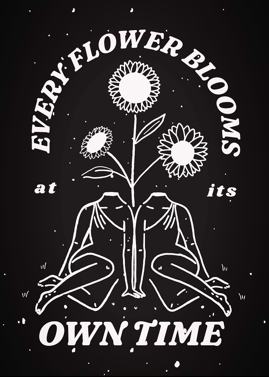 'Mental Health Sunflower' Poster, picture, metal print, paint by ...