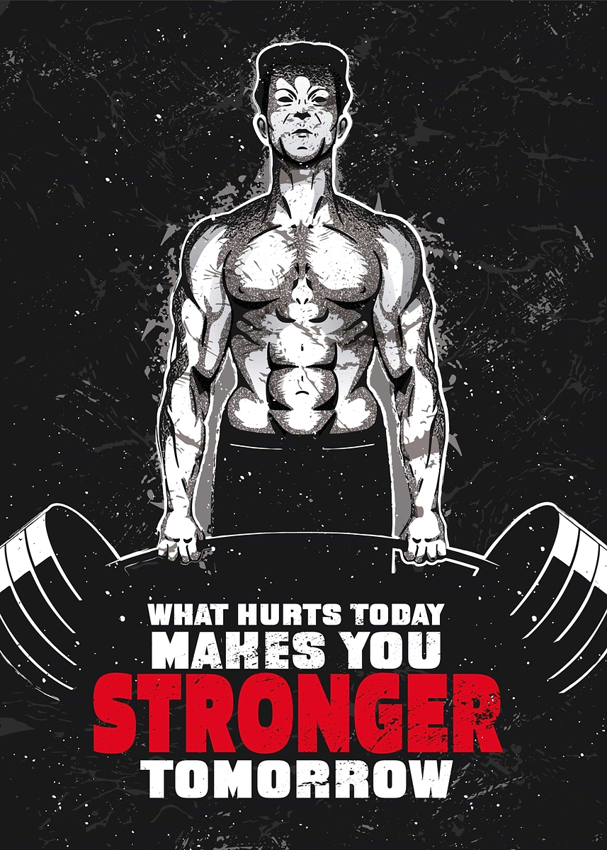 'Bodybuilder Fitness Sport' Poster, picture, metal print, paint by Max ...