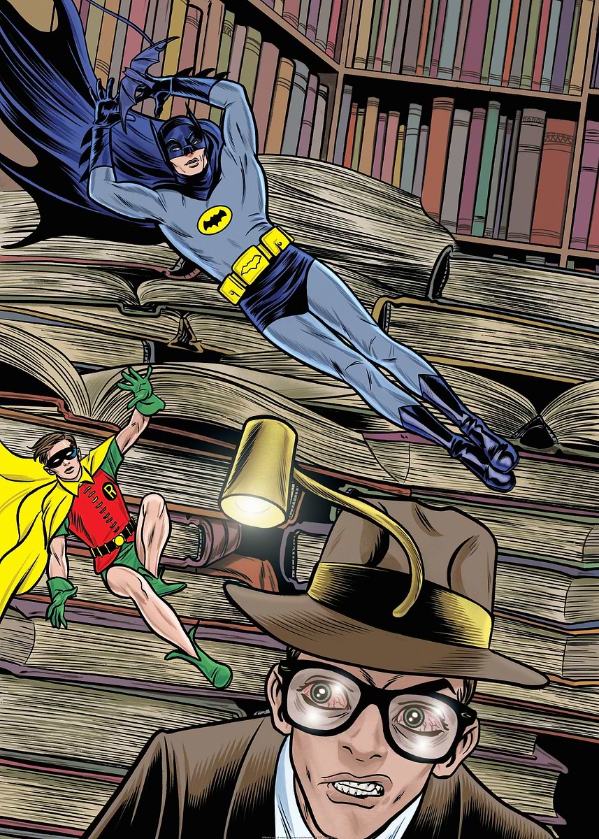 'Library' Poster, picture, metal print, paint by DC Comics | Displate