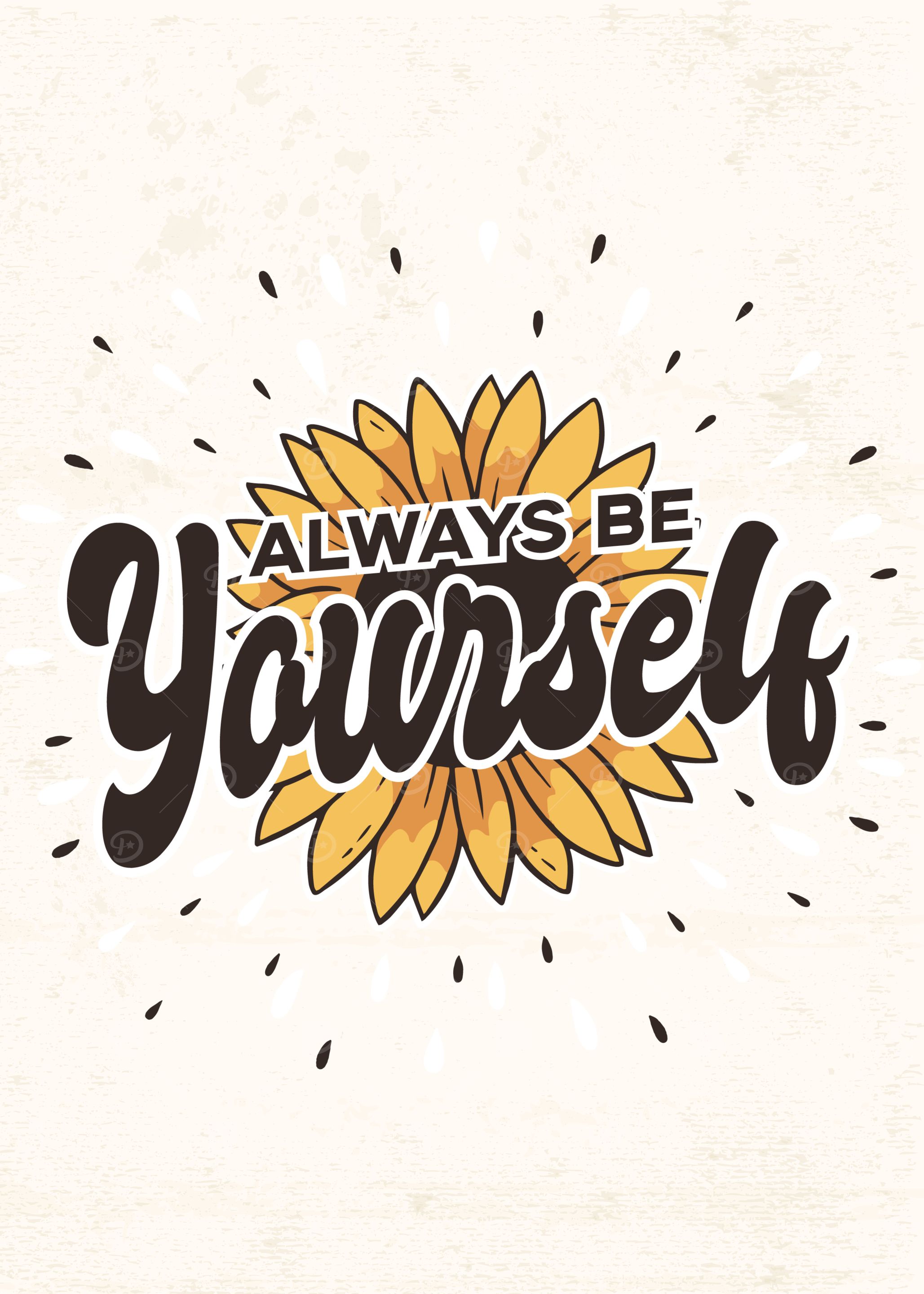 'Motivational Sunflower' Poster, picture, metal print, paint by ...
