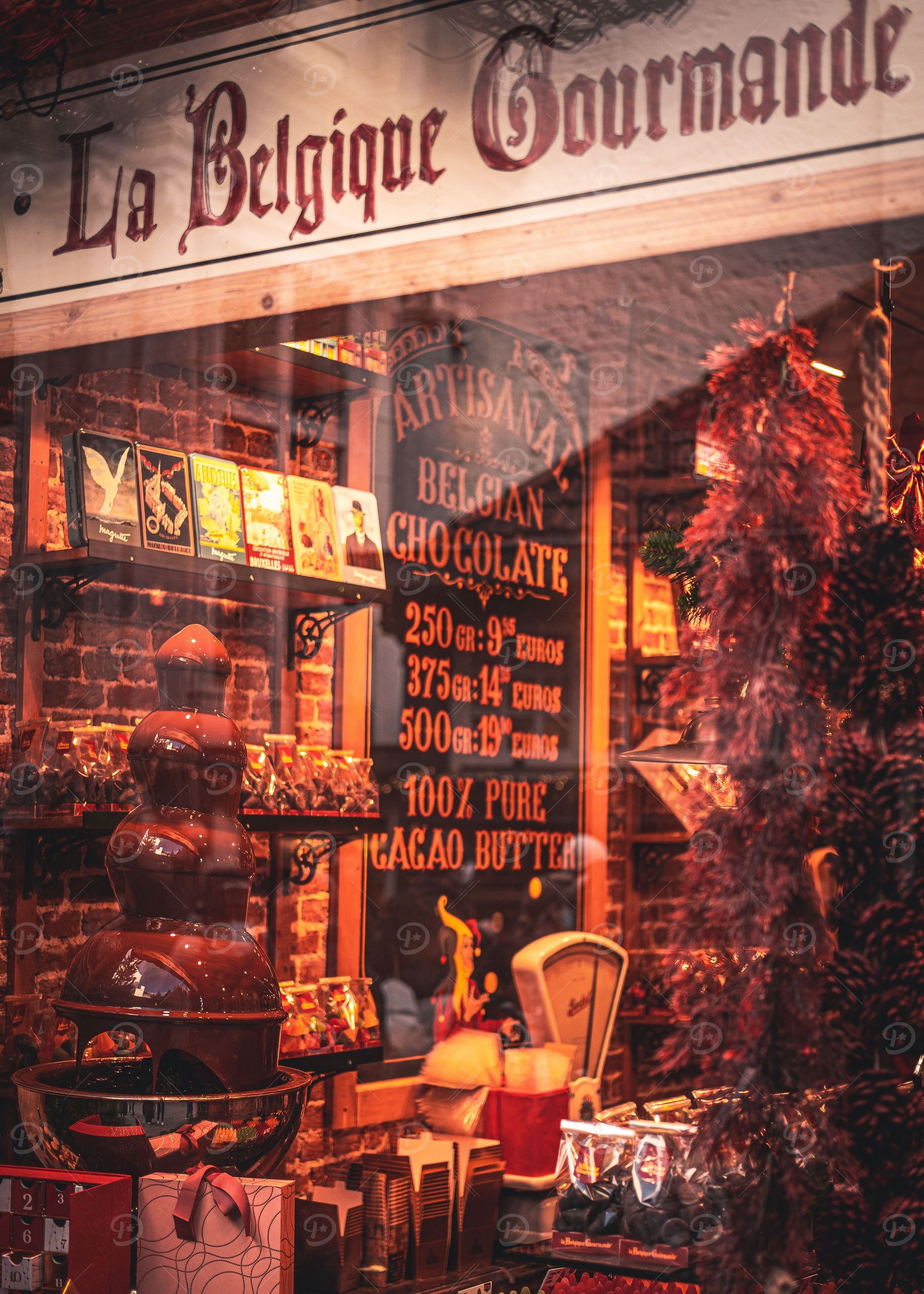 'Belgian chocolate shop' Poster, picture, metal print, paint by Steven ...