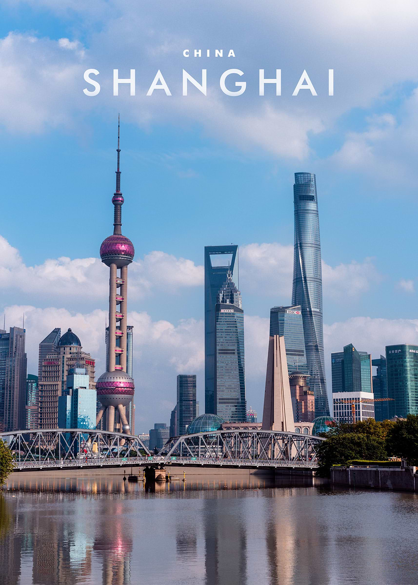 'Shanghai City' Poster, picture, metal print, paint by Pitch ...