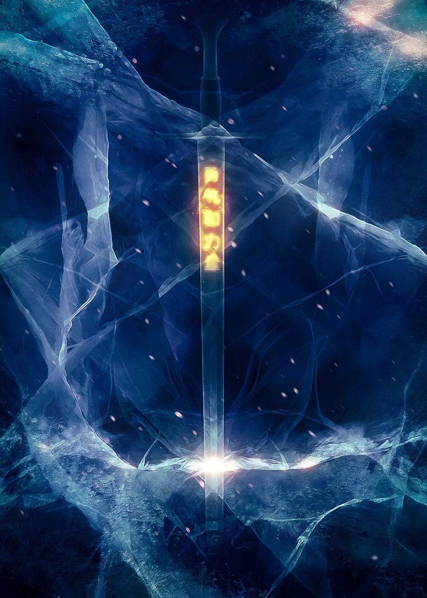 'The Forgotten Sword Poster' Poster, picture, metal print, paint by ...