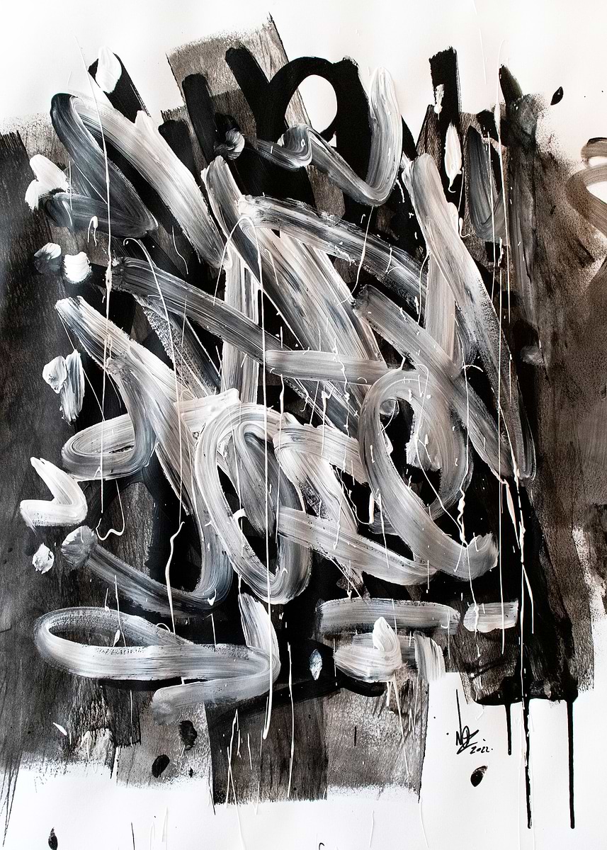 'Spontaneous' Poster, picture, metal print, paint by Nozvvu | Displate