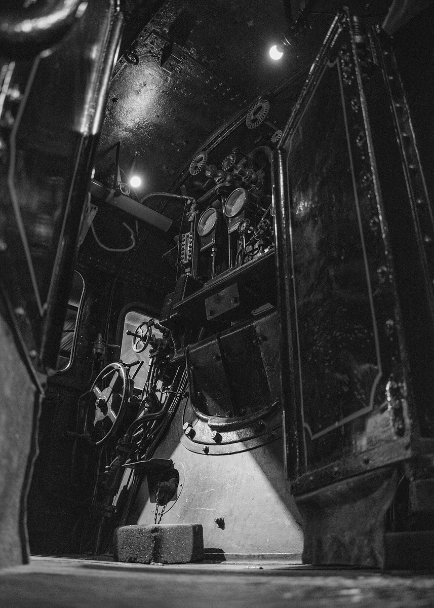 'Train Cockpit' Poster, picture, metal print, paint by Calum Burns ...