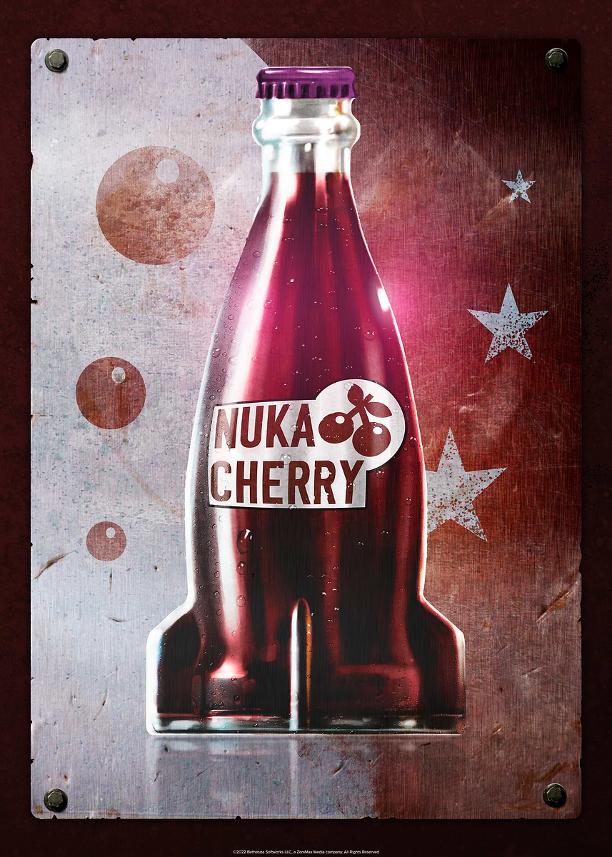 'Nuka Cola Cherry' Poster, picture, metal print, paint by Fallout ...