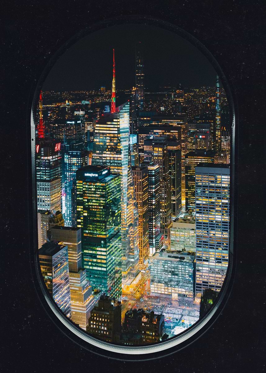 'Window Over New York City' Poster, picture, metal print, paint by ...