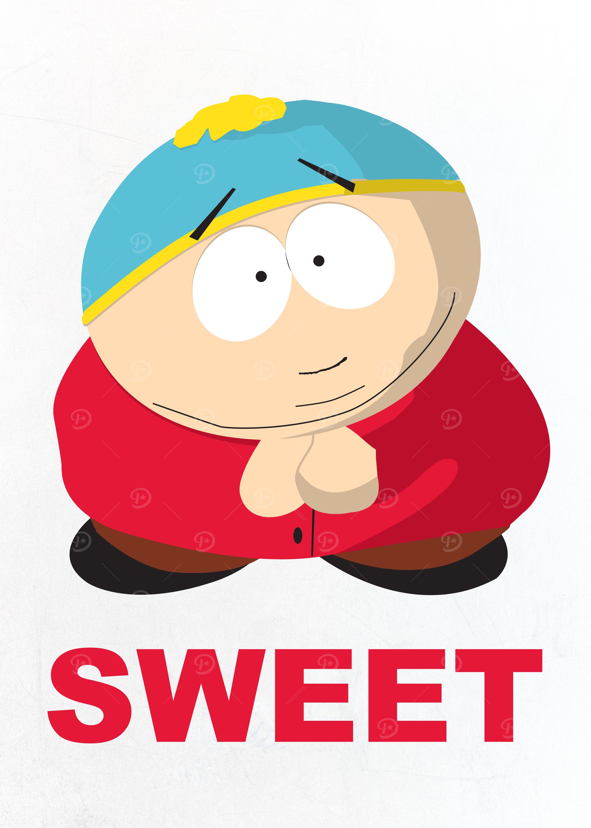 'Cartman Sweet' Poster, picture, metal print, paint by South Park | Displate