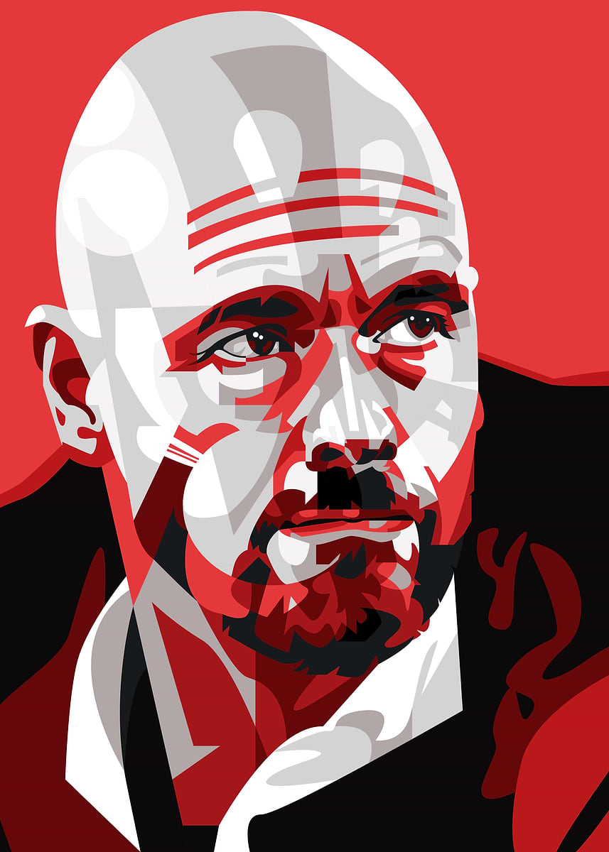 'Erik Ten Hag Portrait' Poster, picture, metal print, paint by RJWLTG ...