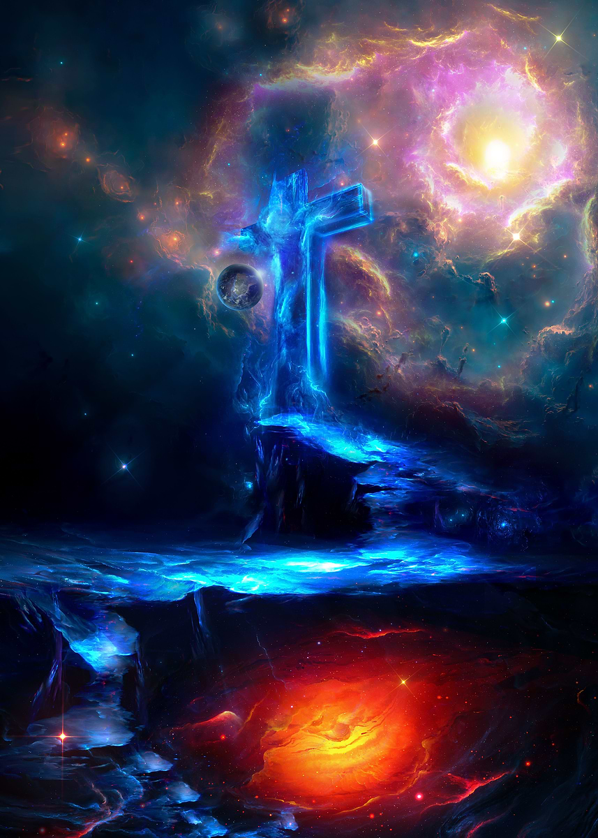 'Jesus The Eternal Hero ' Poster, picture, metal print, paint by ...