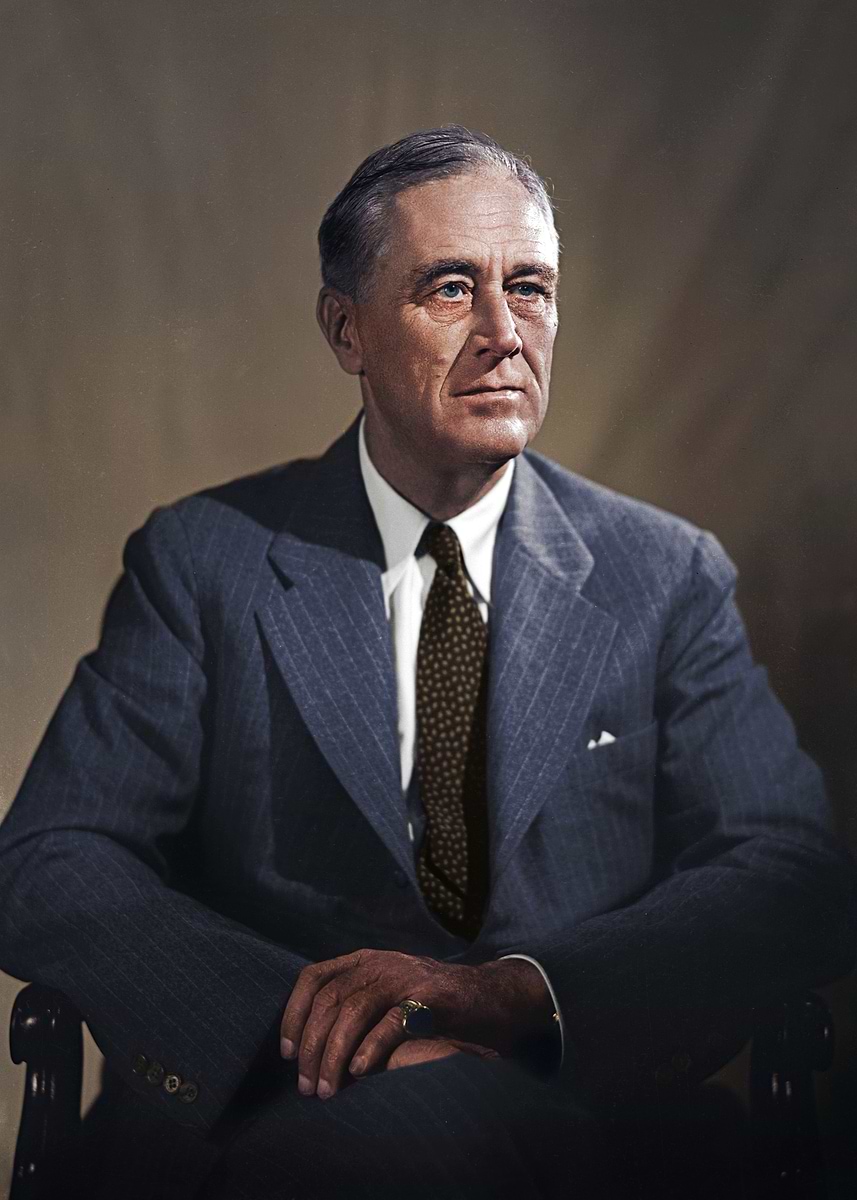 'Franklin D Roosevelt 1944' Poster, picture, metal print, paint by ...