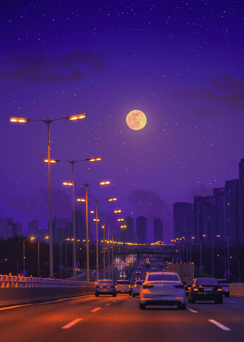 'Midnight Drivers' Poster, picture, metal print, paint by Yagedan ...