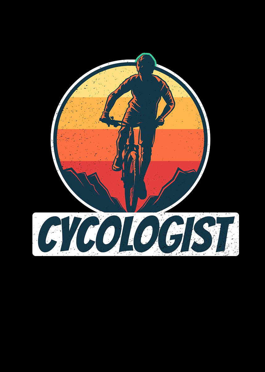 'Cycologist' Poster, picture, metal print, paint by ZS C O M M E R C E ...