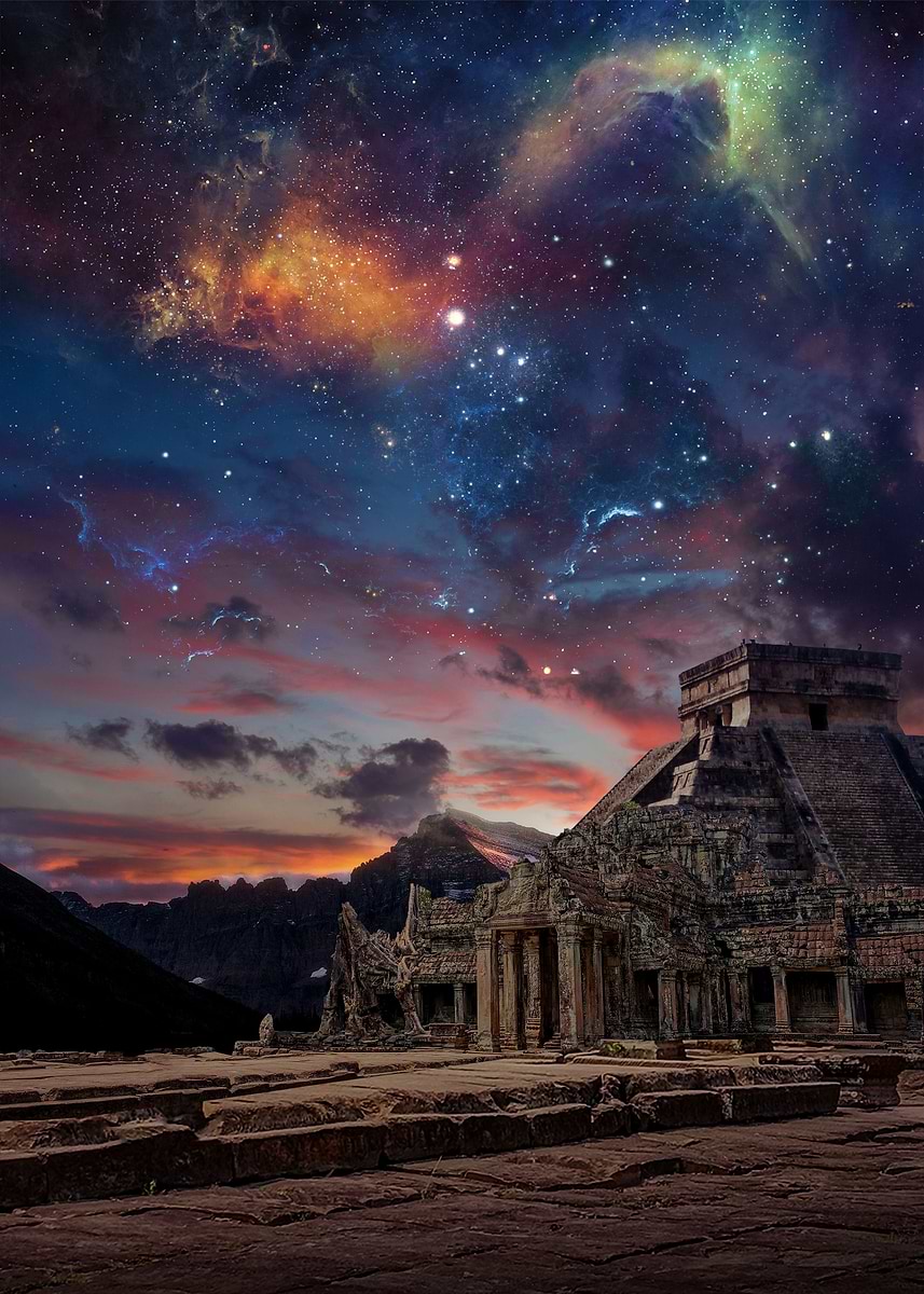 'Ancient Buildings' Poster, picture, metal print, paint by Shaheen Khan ...