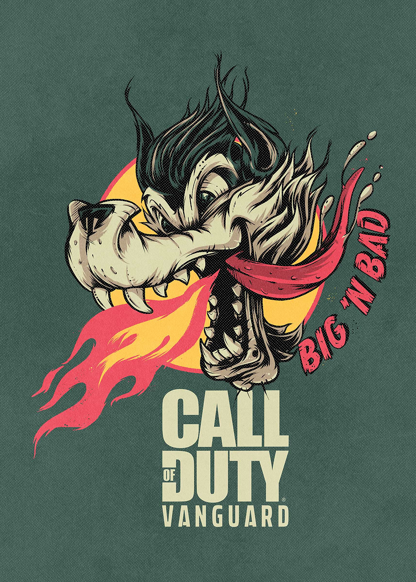 'Big'n Bad' Poster, picture, metal print, paint by Call of Duty | Displate