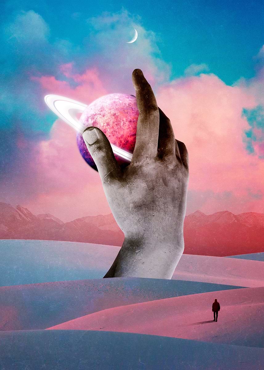'The World At Hand' Poster, picture, metal print, paint by seam less ...
