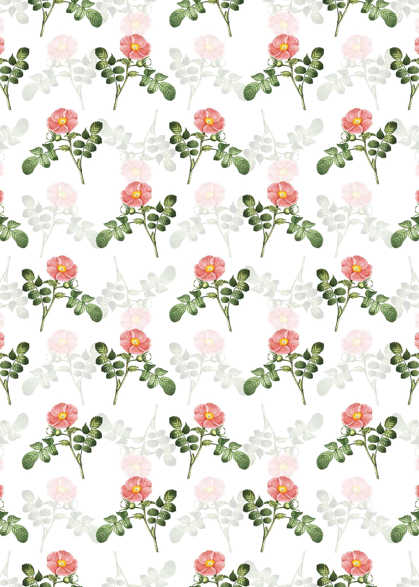 'Japanese Rose Pattern' Poster, picture, metal print, paint by Holy ...