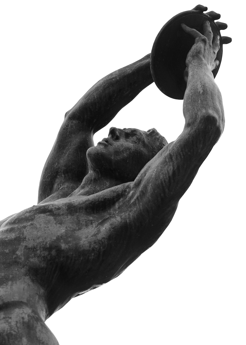 'Discus Thrower Statue 4' Poster, picture, metal print, paint by Anita ...