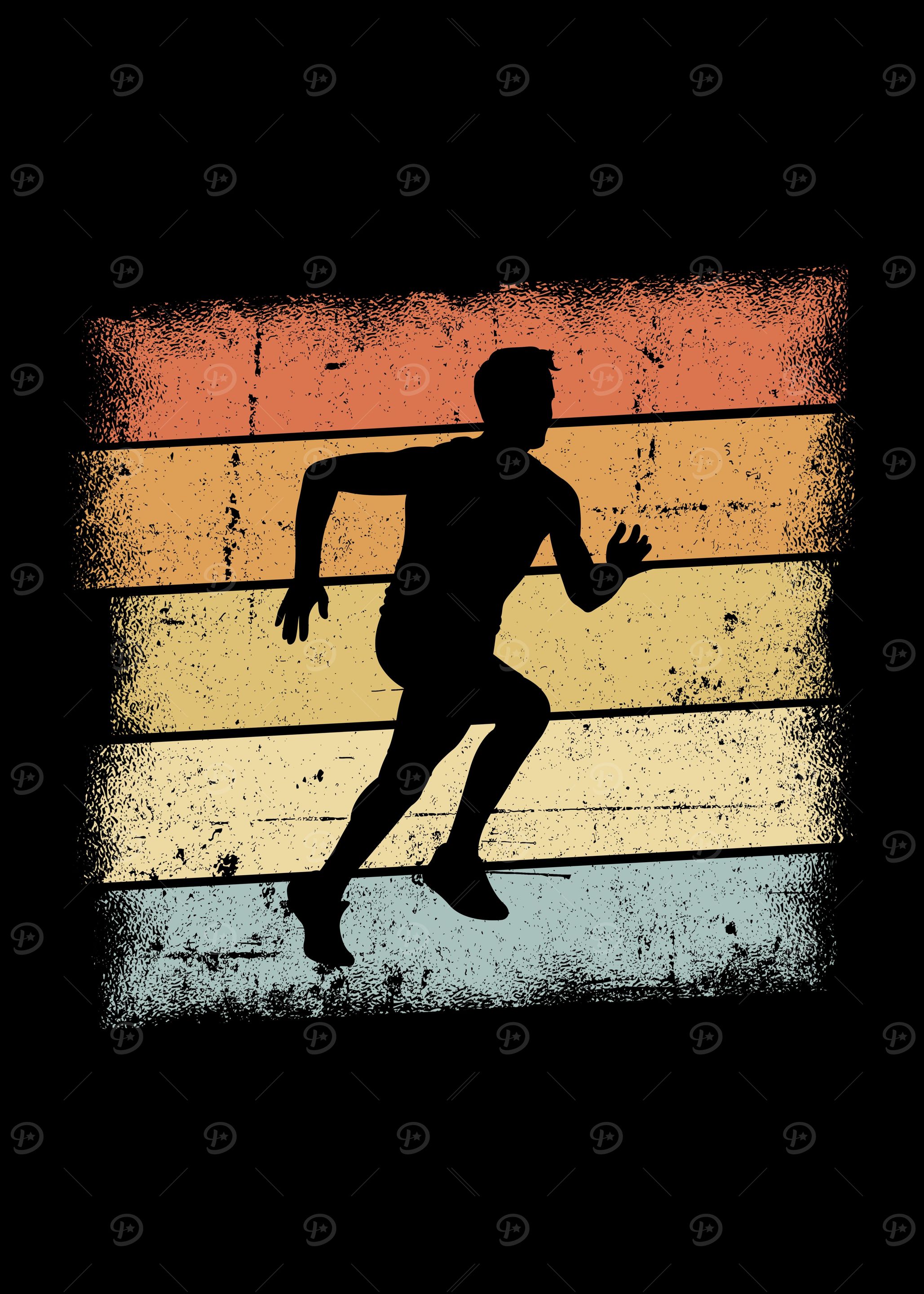 'Jogging Outfit' Poster, picture, metal print, paint by schmugo | Displate