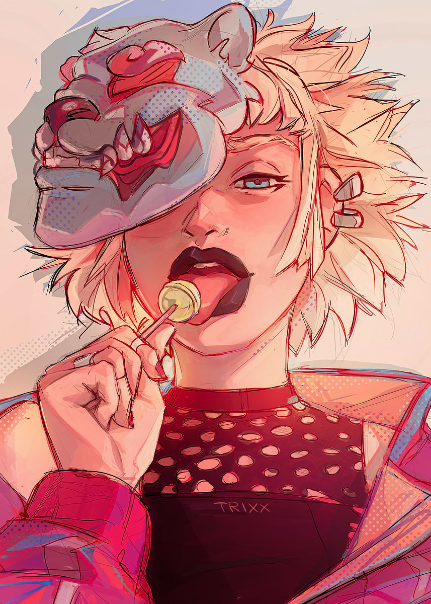 'Caramel' Poster, picture, metal print, paint by nuclearrabbit | Displate