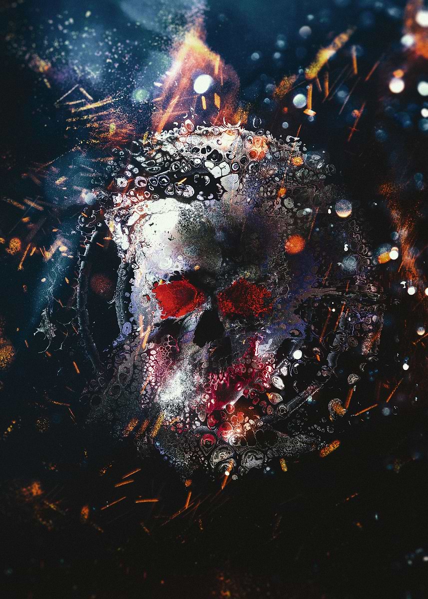 'Colors Of Death N17' Poster, picture, metal print, paint by Mehdi ...