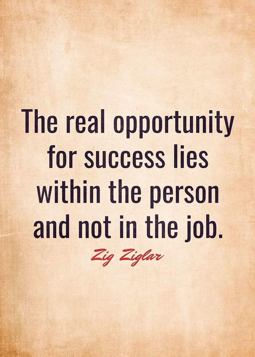 'Zig Ziglar Quotes' Poster, picture, metal print, paint by Dicky ...
