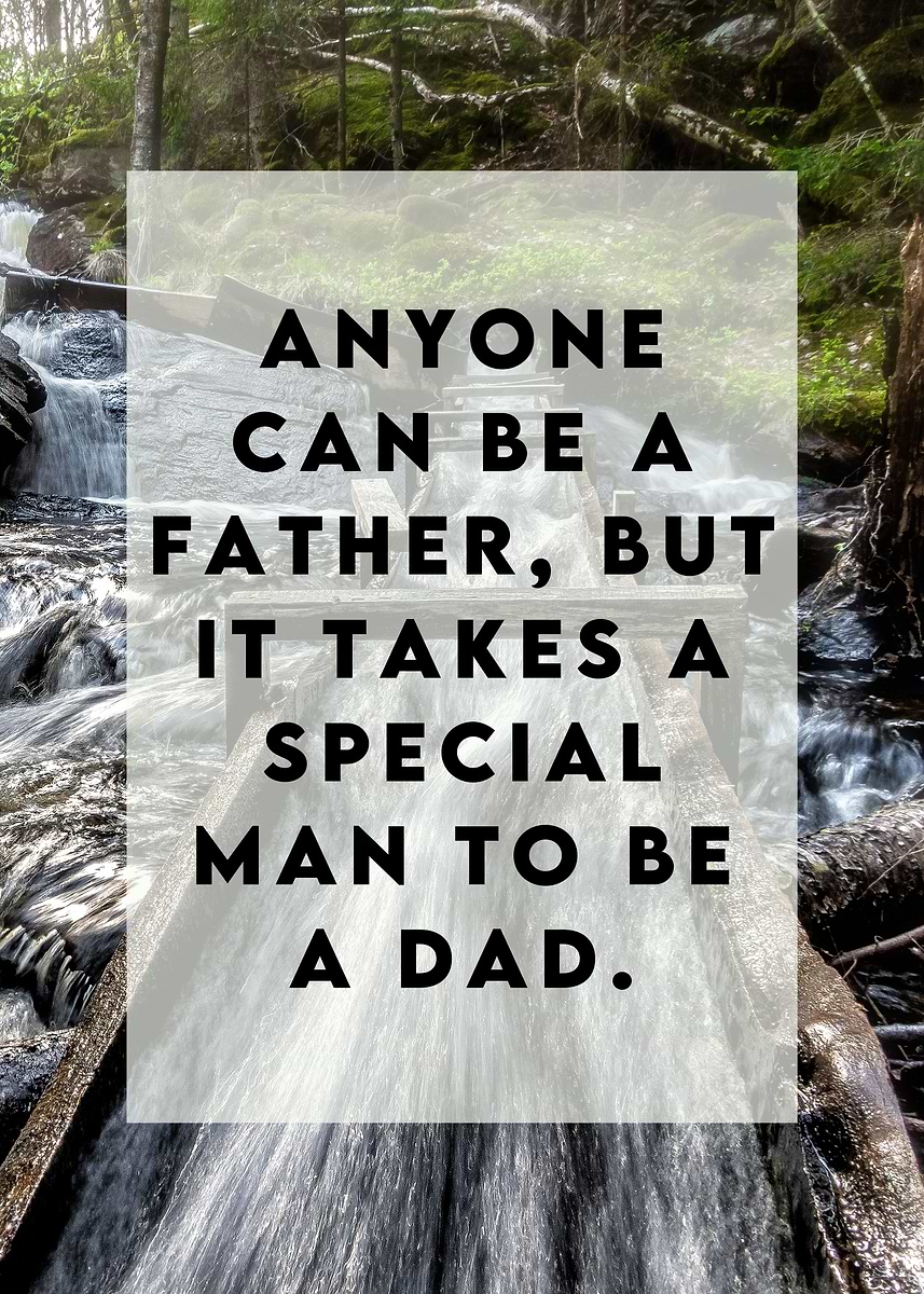 'Fathers Day Quotes' Poster, picture, metal print, paint by Nae | Displate