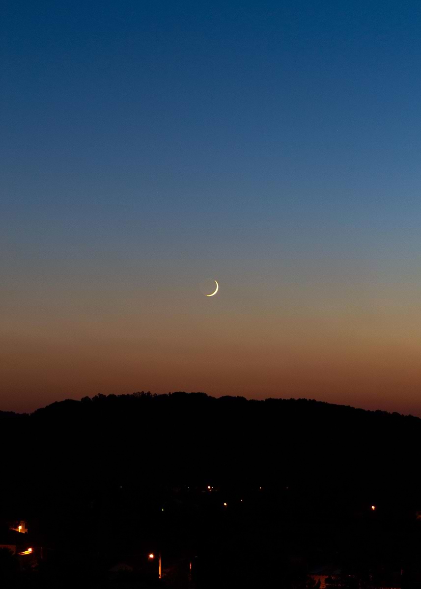 'Moonset at dusk' Poster, picture, metal print, paint by Fahrudin ...